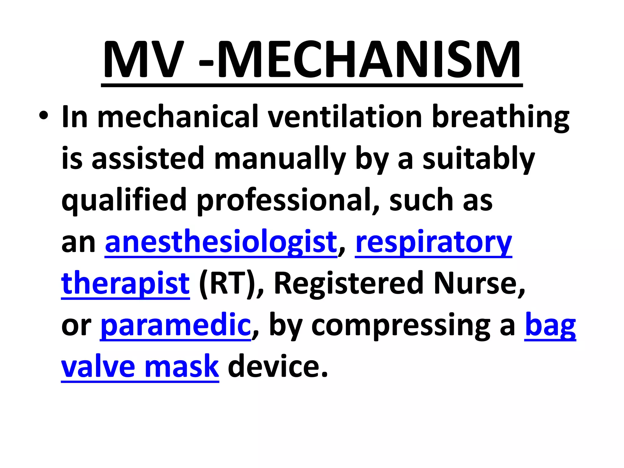 MECHANICAL VENTILATOR | PPTX