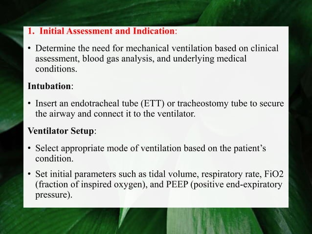 Mechanical ventilator.pptx | Lung and Respiratory Health | Diseases and ...