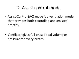 mechanical ventilator AND Nursing management of patient on ...