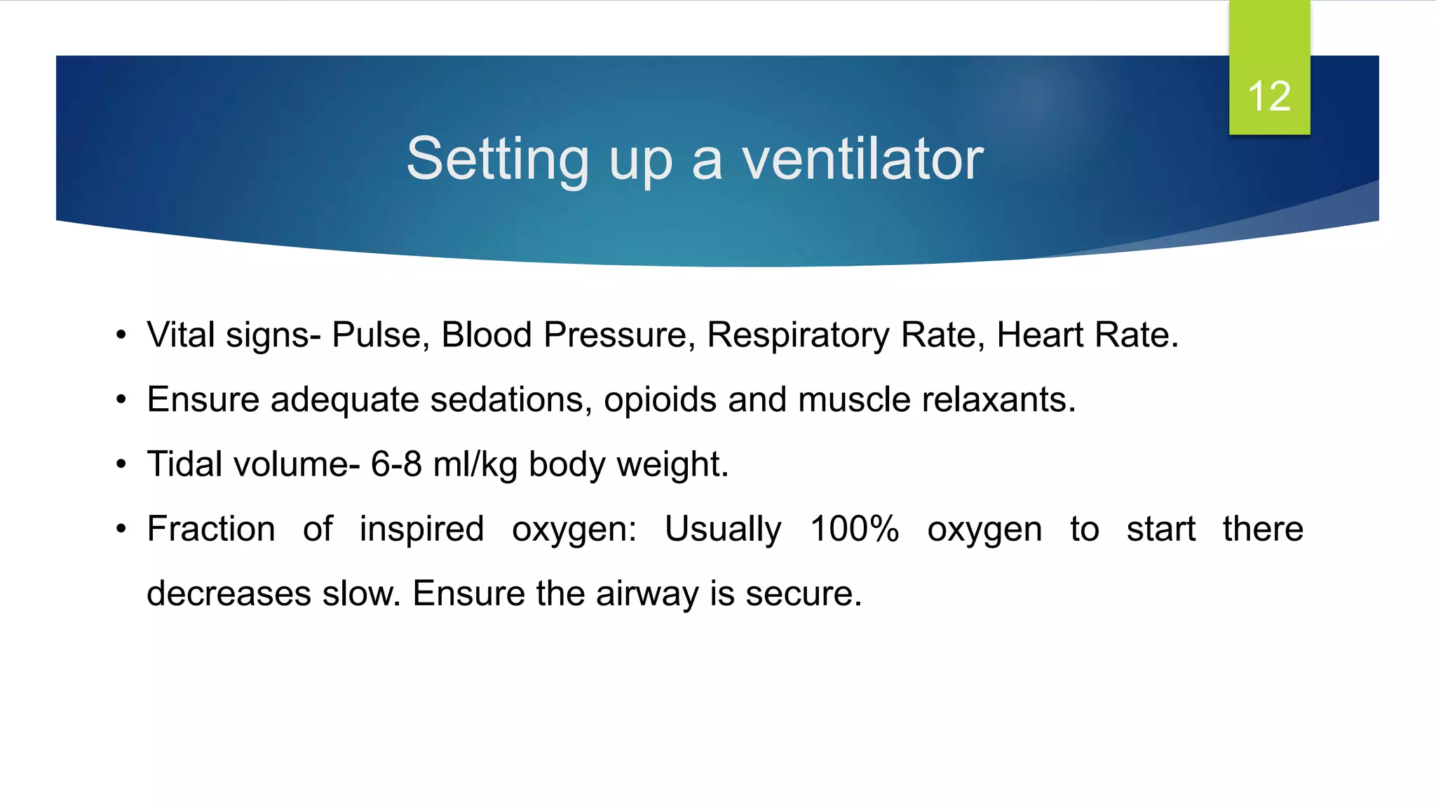 Mechanical ventilator basic setting and modes | PPT