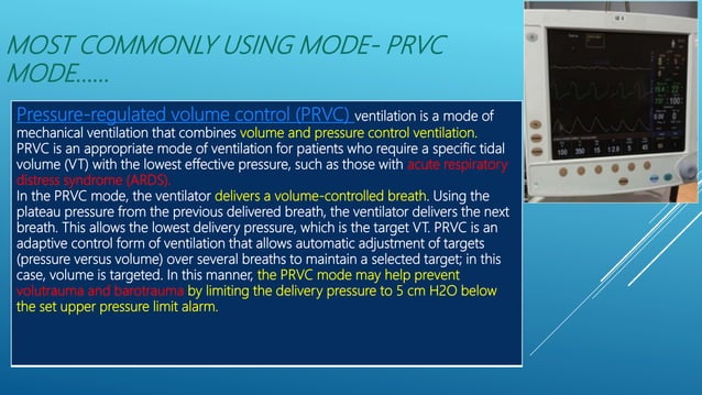 Mechanical ventilator, common modes, indications,nursing ...