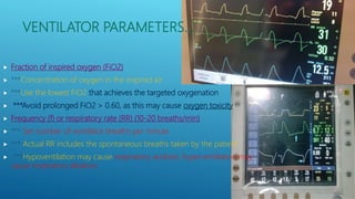 Mechanical ventilator, common modes, indications,nursing ...