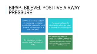 Mechanical ventilators- Applications and Usage | PPTX