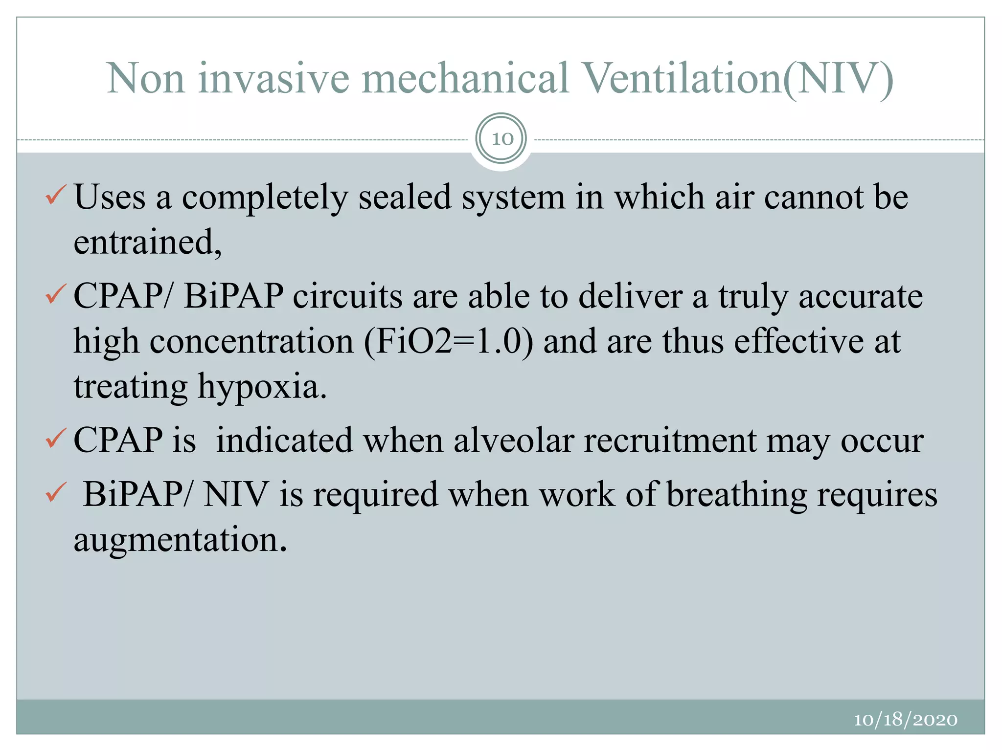 Mechanical ventilatory support | PPTX