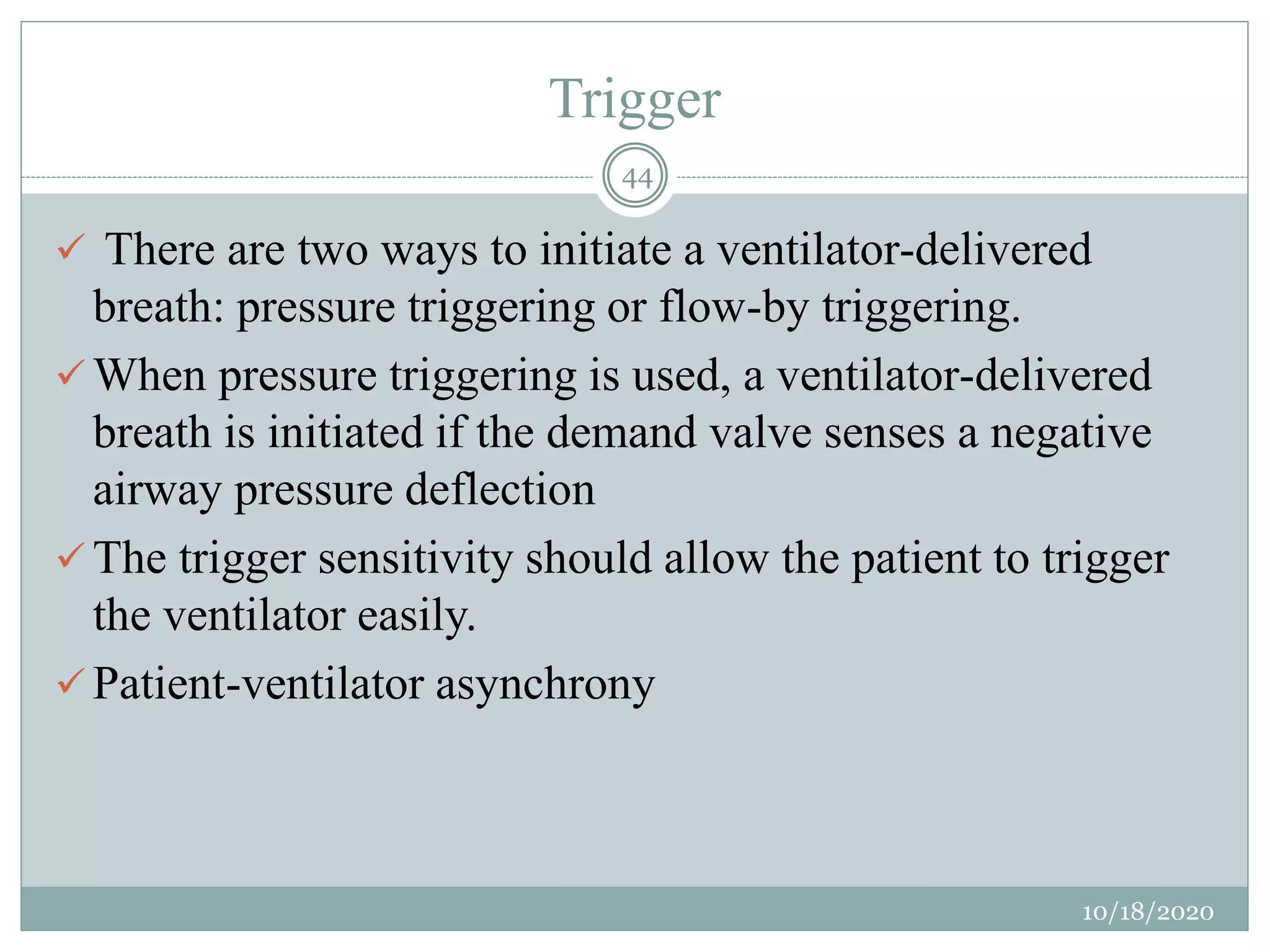 Mechanical ventilatory support | PPTX