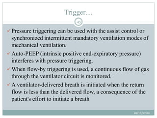 Mechanical ventilatory support | PPTX