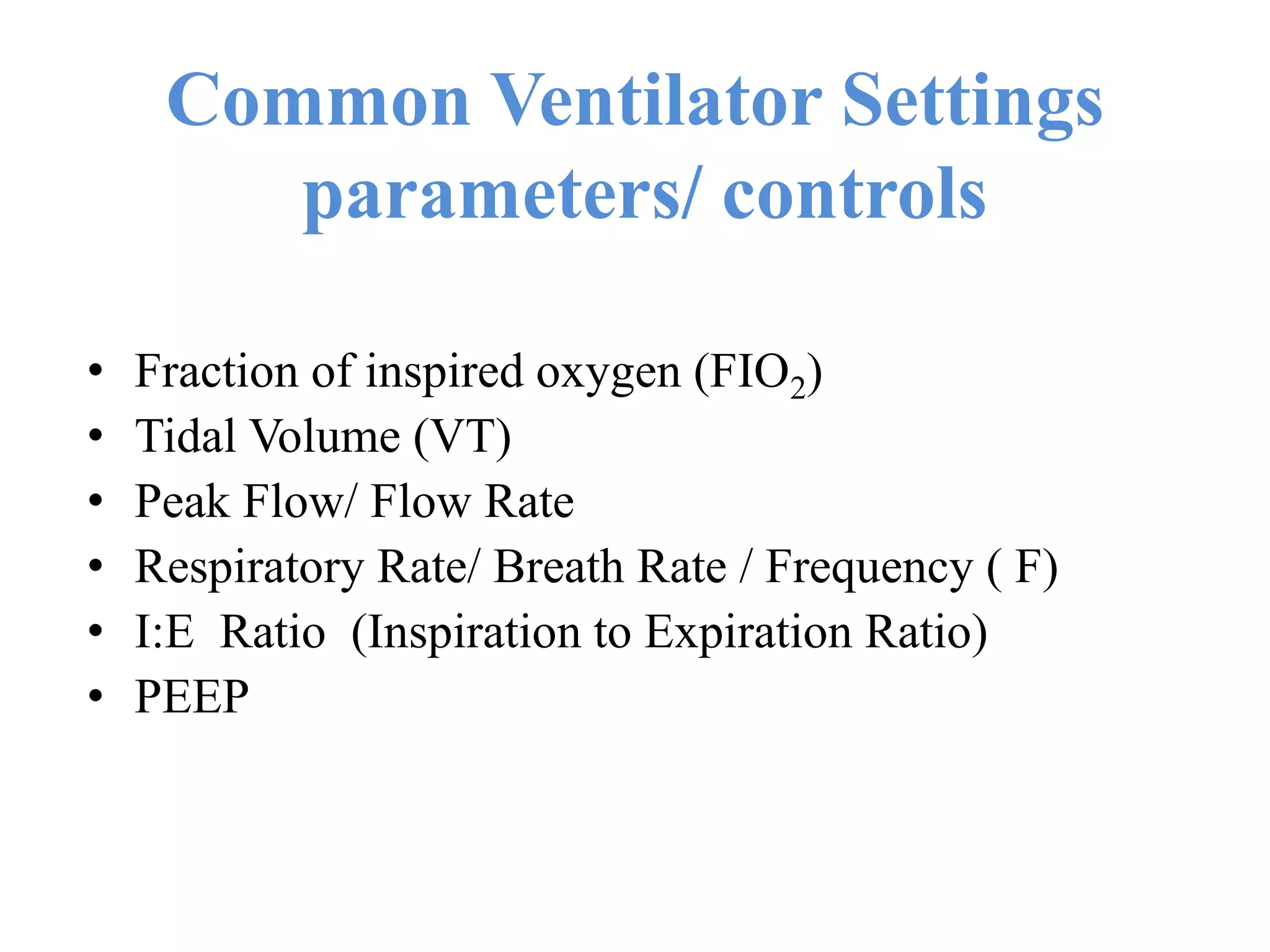 Mechanical Ventilation | PPTX