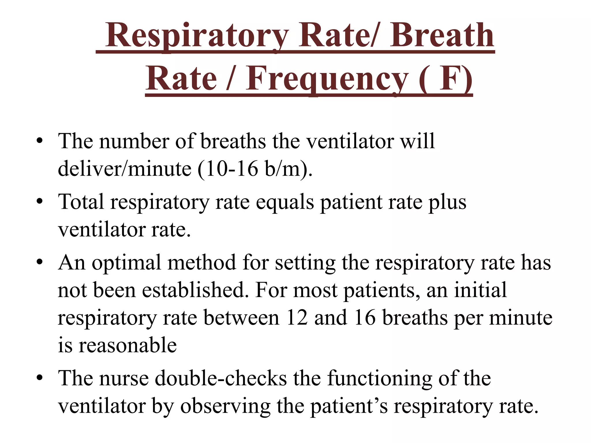 Mechanical Ventilation | PPTX