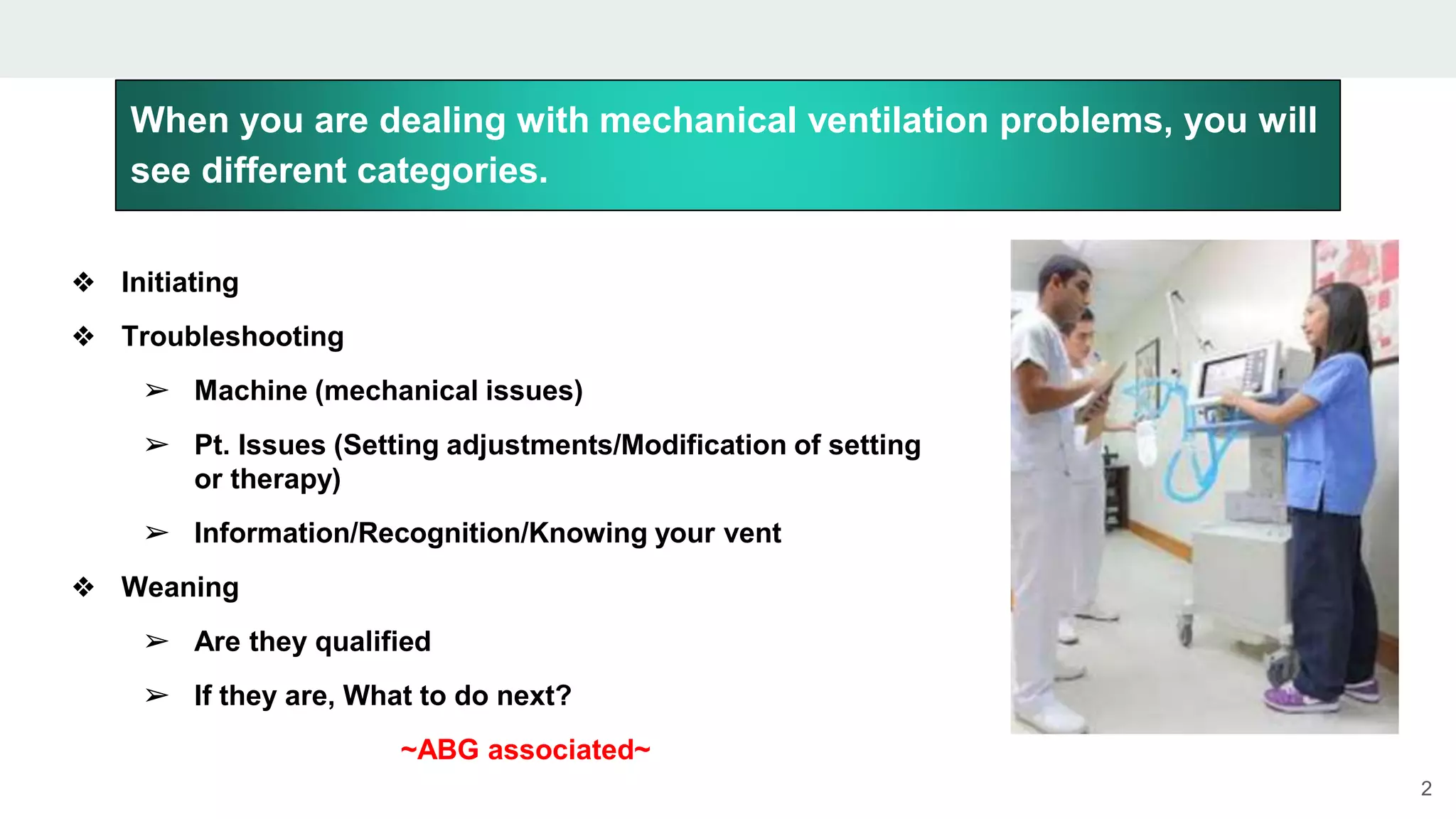Mechanical vent rules to know while taking the TMC | PPT