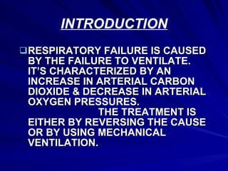 Mechanical Vetilation | PPT