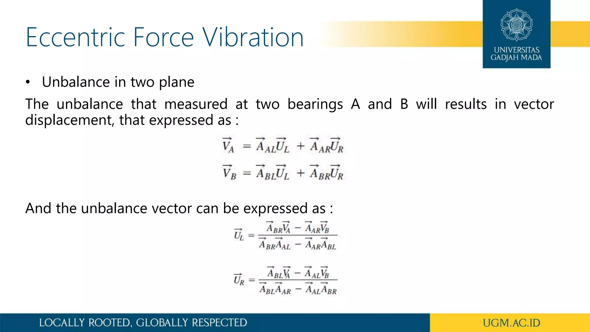 Mechanical vibration - Eccentric force vibration | PPTX
