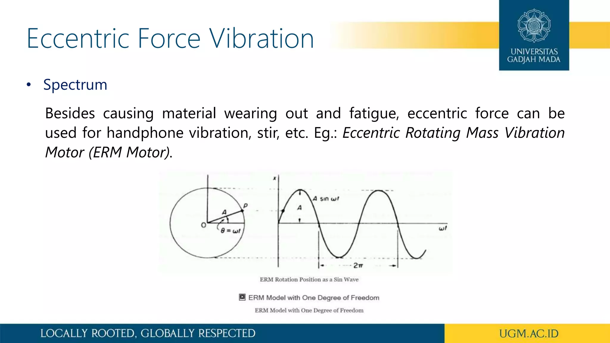 Mechanical vibration - Eccentric force vibration | PPTX