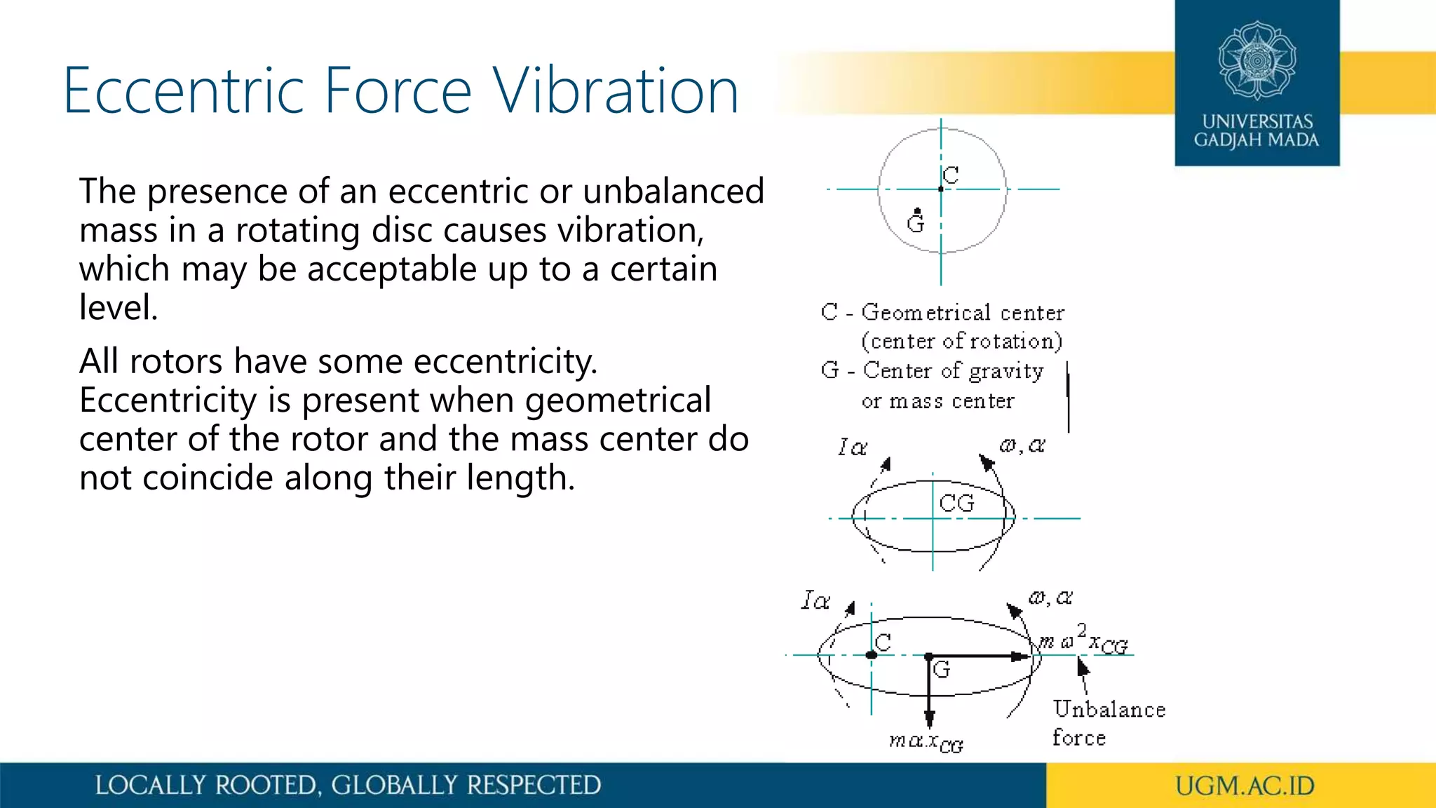 Mechanical vibration - Eccentric force vibration | PPTX