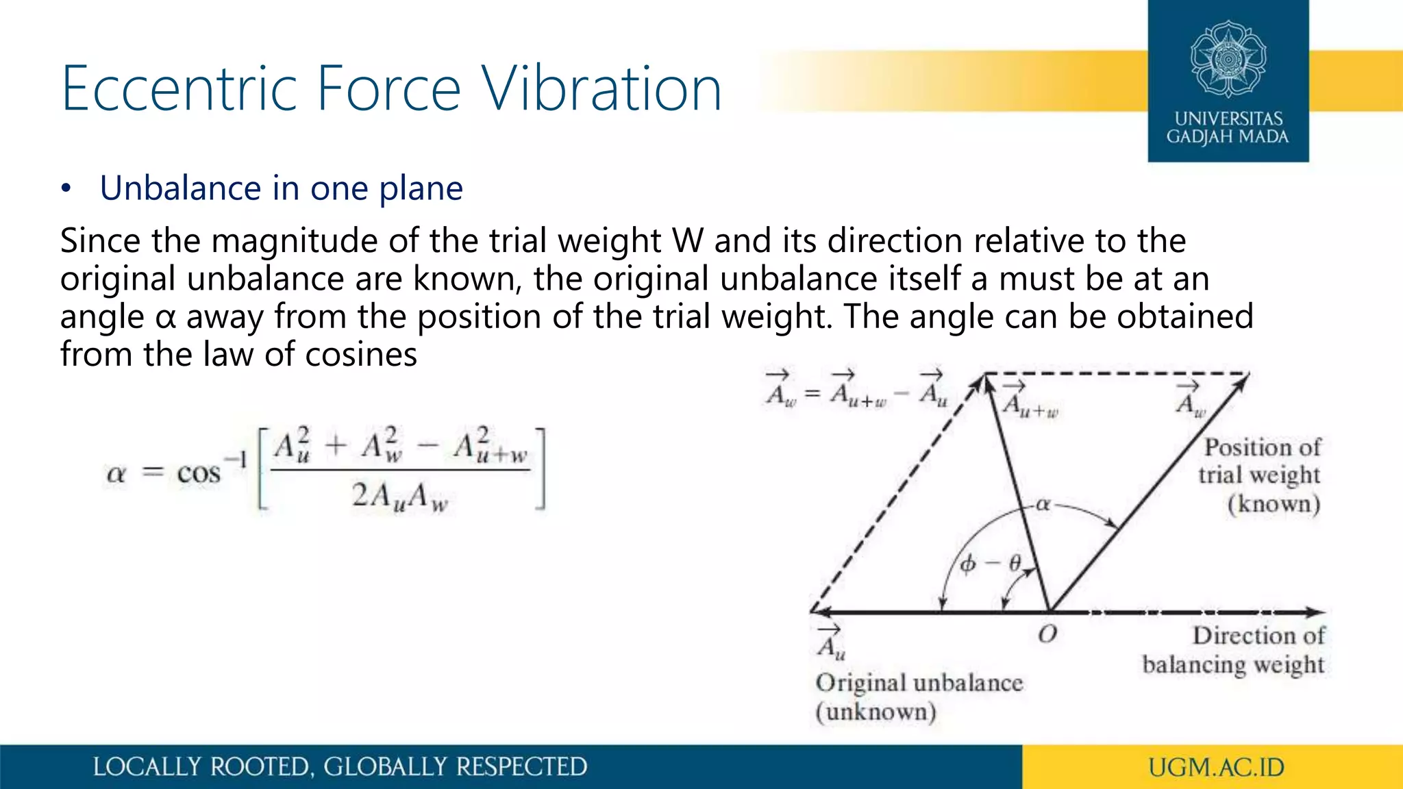 Mechanical vibration - Eccentric force vibration | PPTX