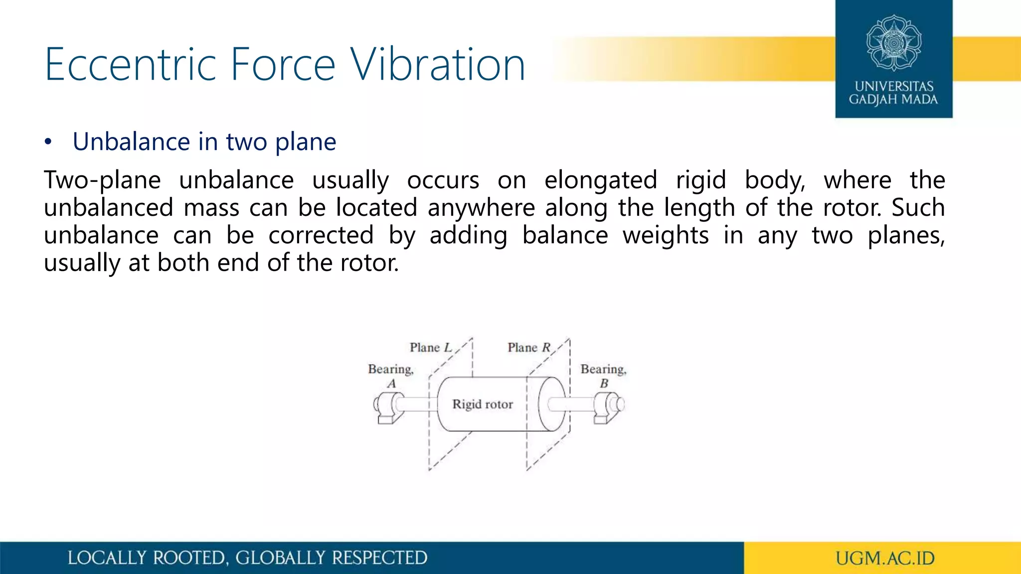 Mechanical vibration - Eccentric force vibration | PPTX