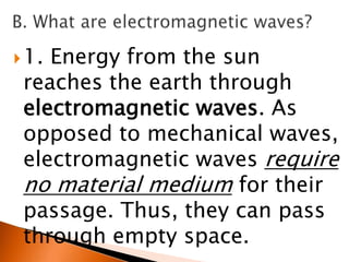 Mechanical vs electromagnetic waves | PPTX
