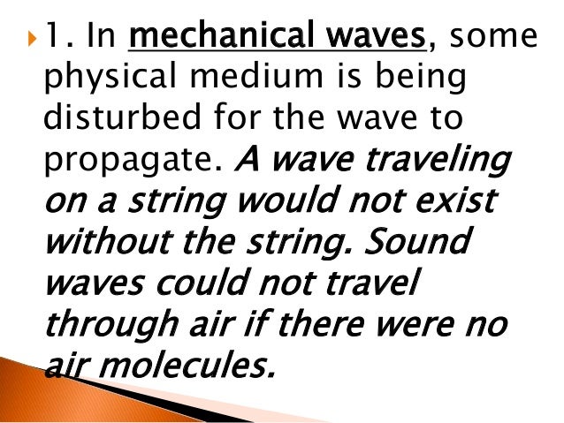 Mechanical vs electromagnetic waves