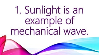 Mechanical waves vs. electromagnetic waves | PPTX | Physics | Science