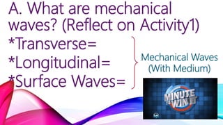 Mechanical waves vs. electromagnetic waves | PPTX | Physics | Science