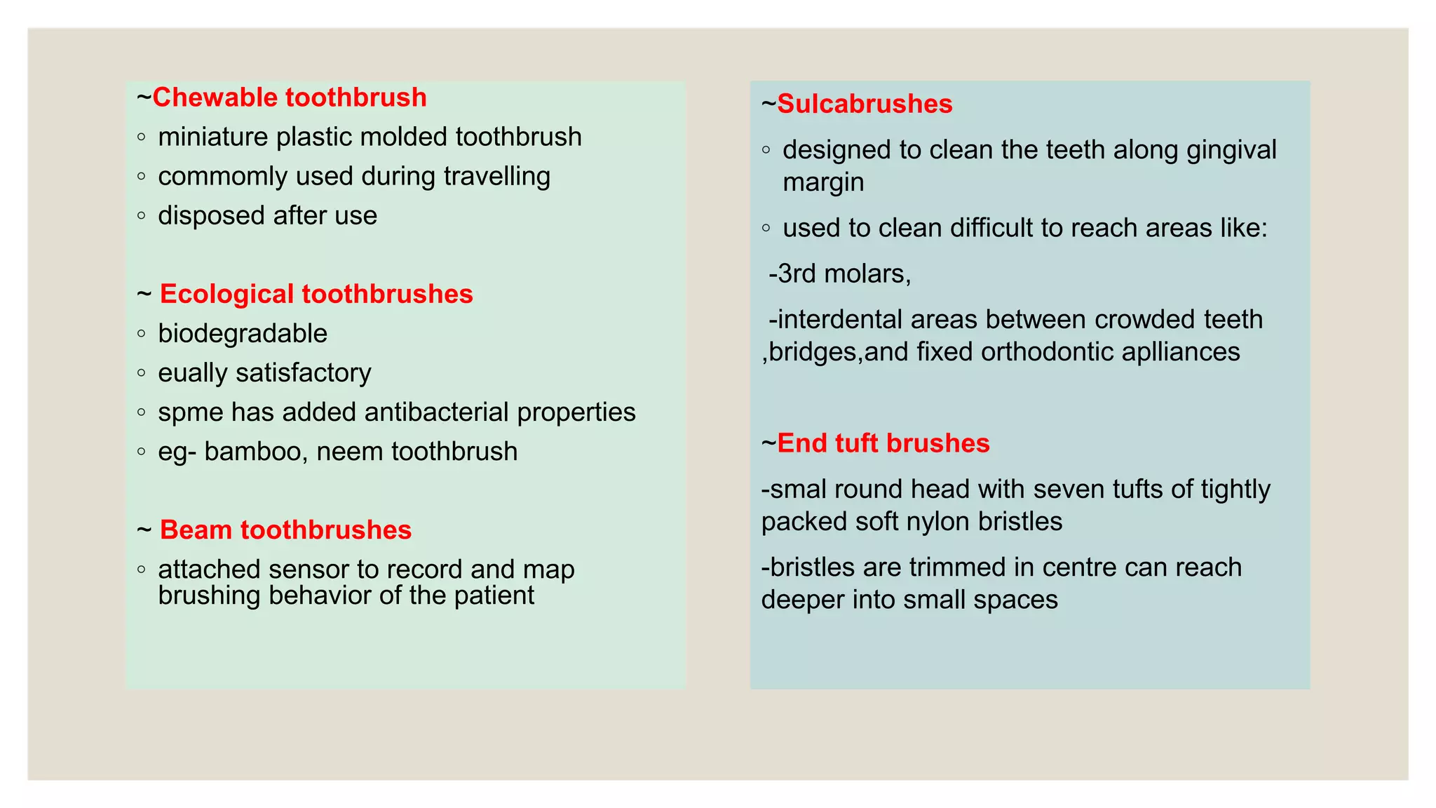 Mechanical ways of plaque control | PPTX | Oral care | Personal Care