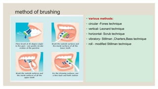Mechanical ways of plaque control | PPTX | Oral care | Personal Care
