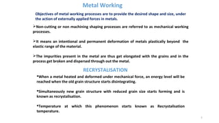 Mechanical working of metals | PPT