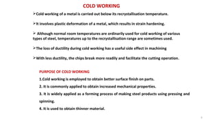 Mechanical working of metals | PDF