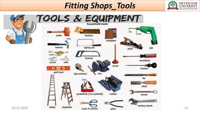 Mechanical workshop introduction safety_carpentry_fitting_smithy ...