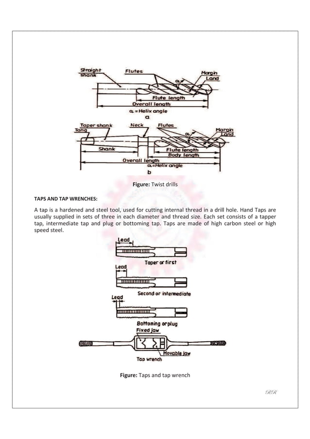 Mechanical Engineering_Workshop Practice_Laboratory Manual | PDF