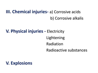 MECHANICLINJURIESABSIONCONTUSON-laceration, incised etc | PPTX