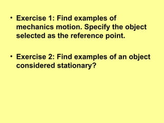 Mechanic motion | PPT