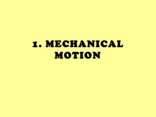 Mechanic motion | PPT