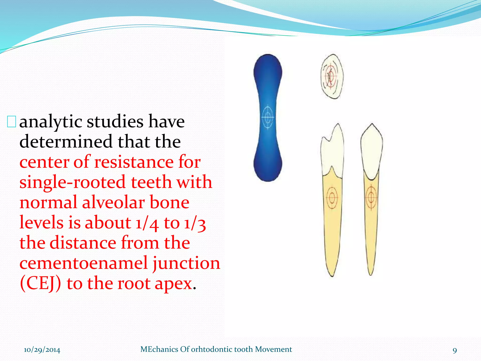 Mechanics of Orthodontic tooth movement | PPTX