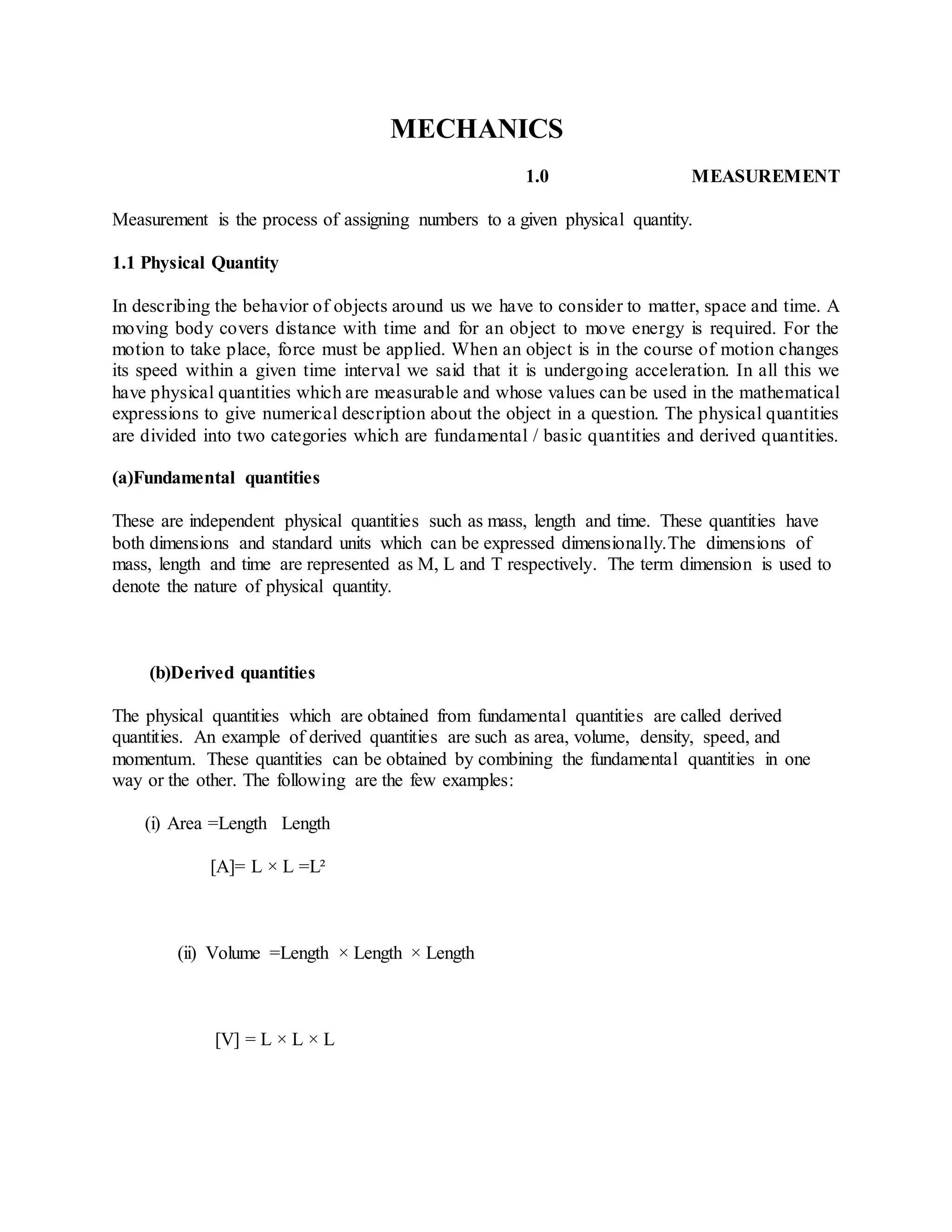 Mechanics | DOCX