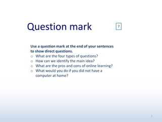 MECHANICS: PUNCTUATION | PPTX