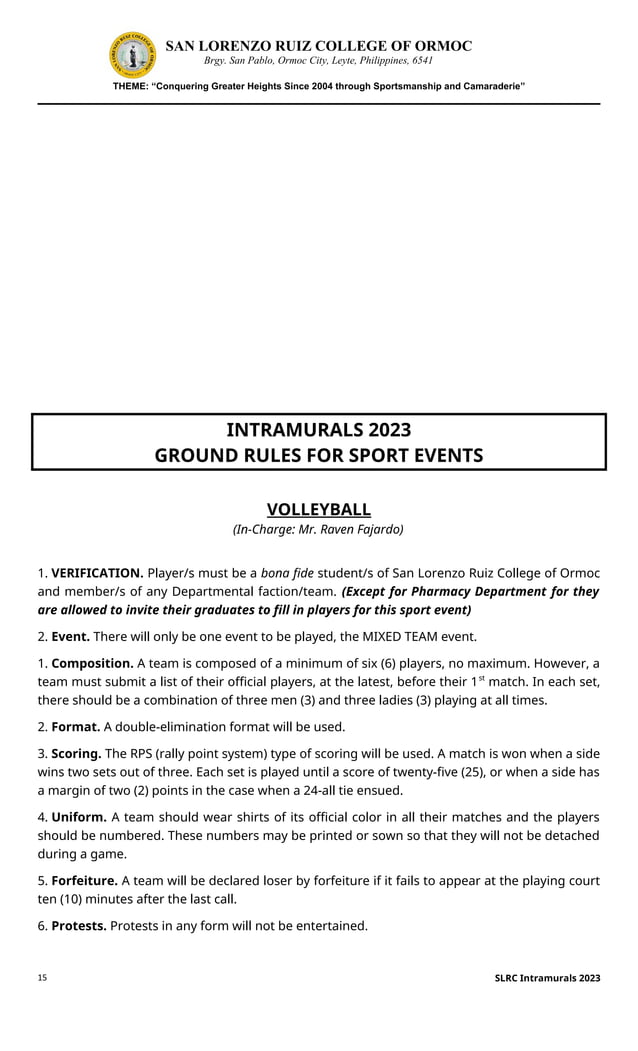 Mechanics-Guidelines-for-Intramurals-2023.docx | Music | Entertainment