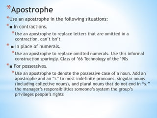 Mechanics in-reading-and-writing | PPTX