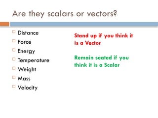 Mechanics - Introduction - Scalars and Vectors (1).pptx