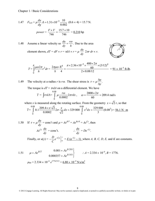 Mechanics Of Fluids 4th Edition Potter Solutions Manual | PDF | Chemistry | Science