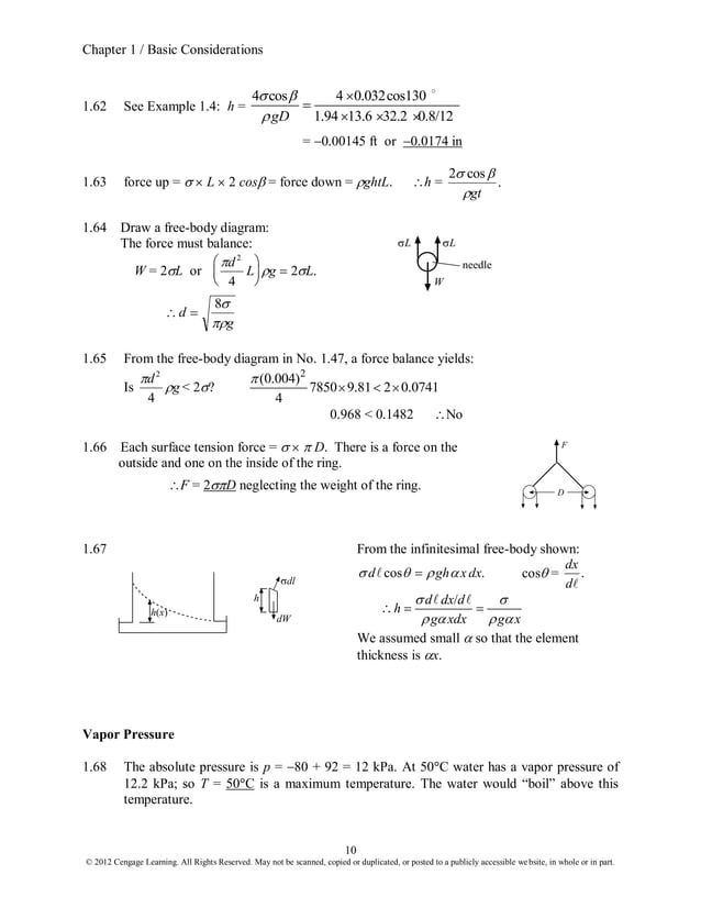 Mechanics Of Fluids 4th Edition Potter Solutions Manual | PDF | Chemistry | Science