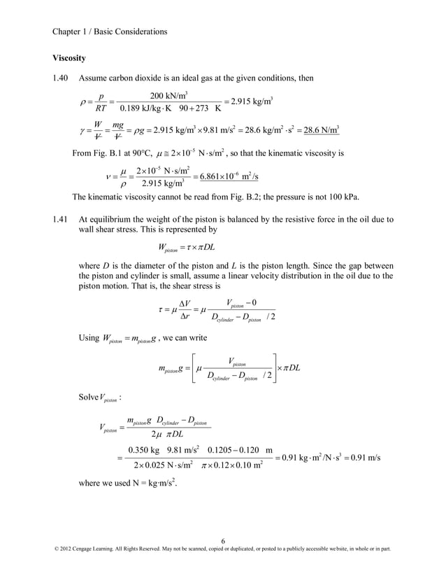 Mechanics Of Fluids 4th Edition Potter Solutions Manual | PDF | Chemistry | Science