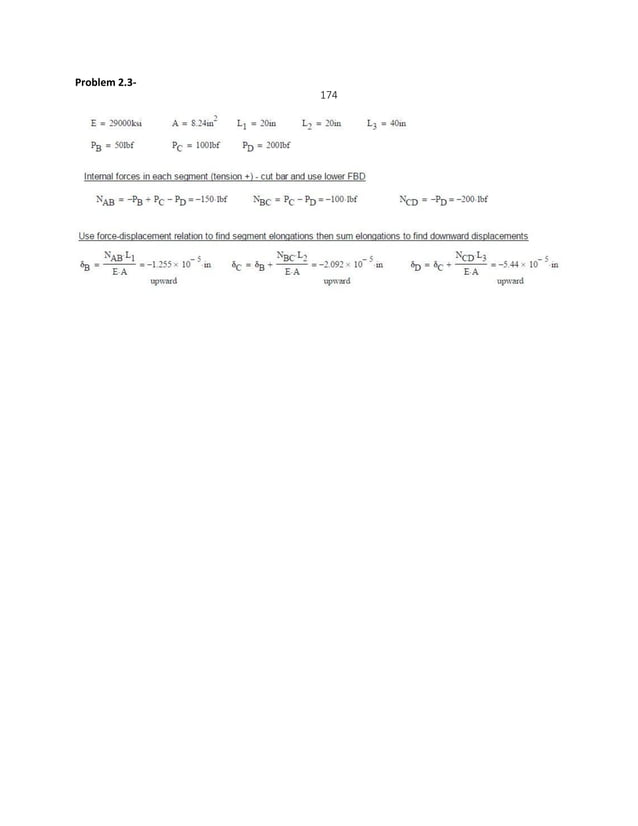 Mechanics of Materials 9th Edition Goodno Solutions Manual | PDF