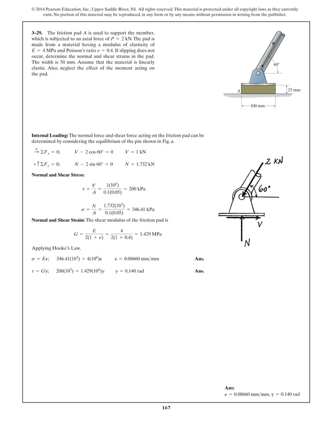 Mechanics of Materials 9th Edition Hibbeler Solutions Manual | PDF ...