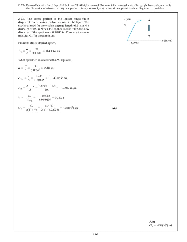 Mechanics of Materials 9th Edition Hibbeler Solutions Manual | PDF ...
