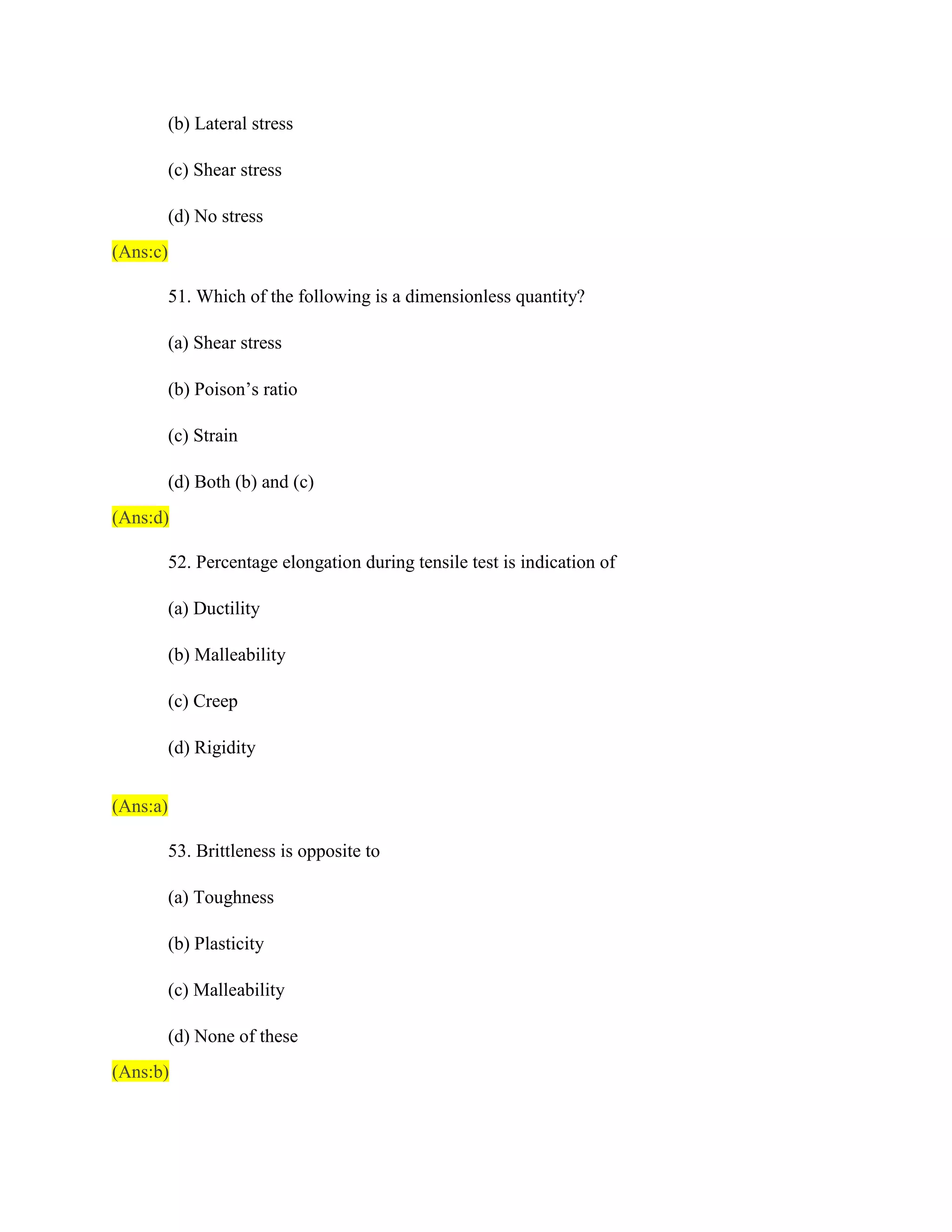 solids MECHANICS qb | PDF