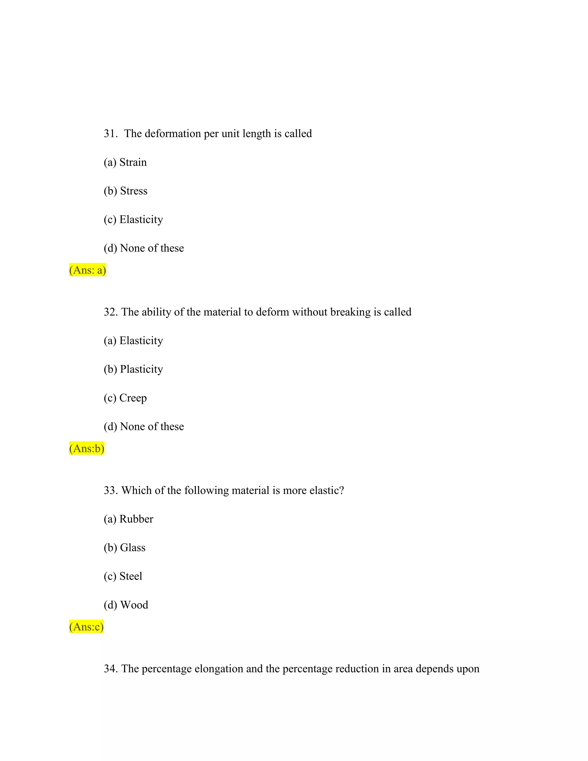 solids MECHANICS qb | PDF