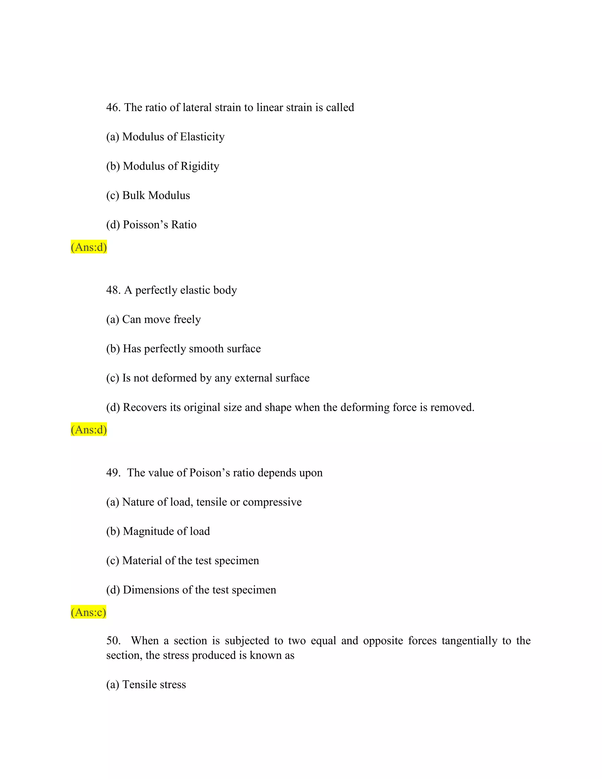 solids MECHANICS qb | PDF