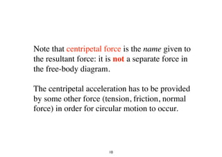 circular motion Mechanics | PDF