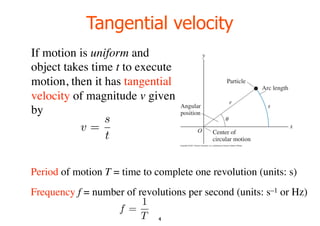 circular motion Mechanics | PDF