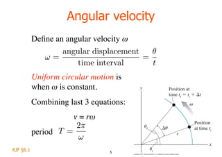circular motion Mechanics | PDF